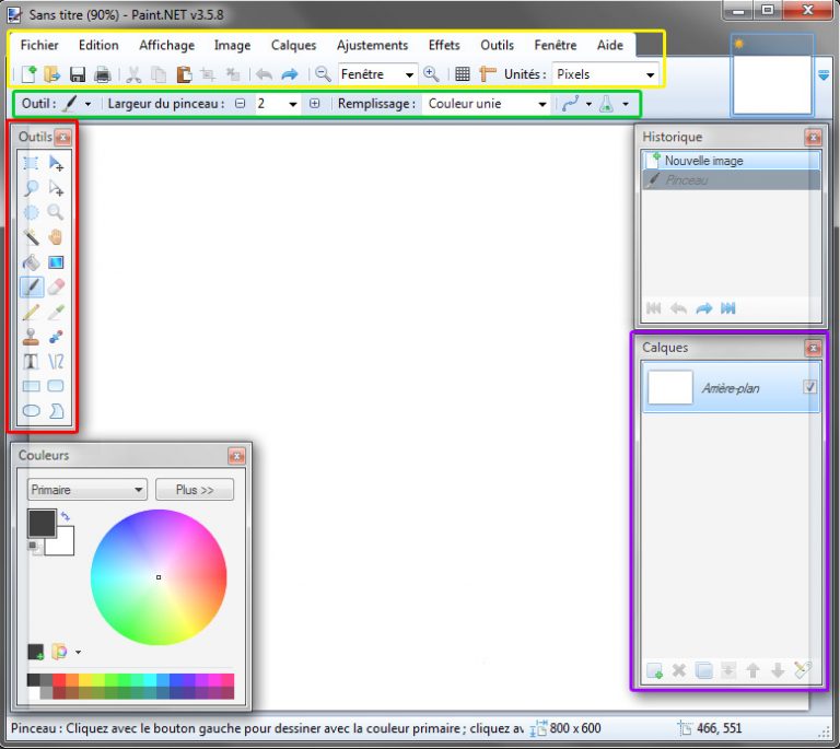 Comprendre une interface de logiciel numérique – Manga-designer.com
